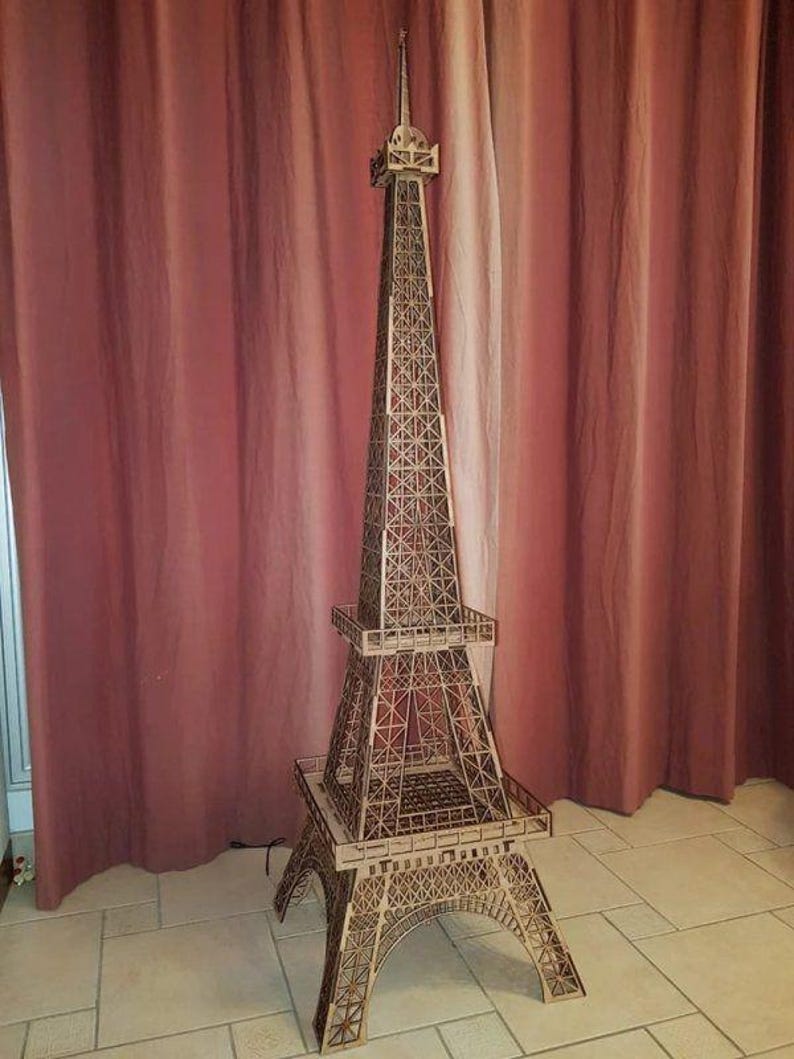 Eiffel Tower Laser Cut Files - DXF, SVG, AI, PDF, and EPS Formats - 3D ...