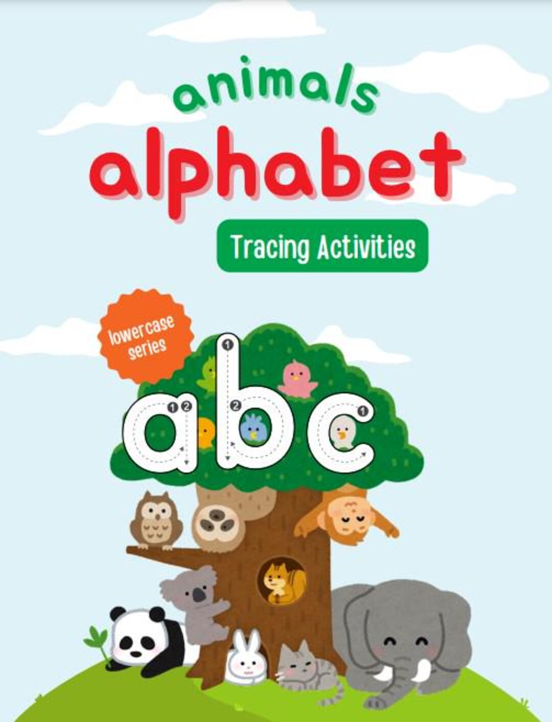 Animal Alphabet Tracing Activities - Etsy