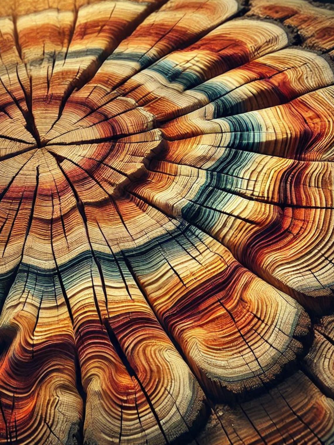 Natural Art, Tree Rings Art, Tree Poster, Nature Art - Etsy