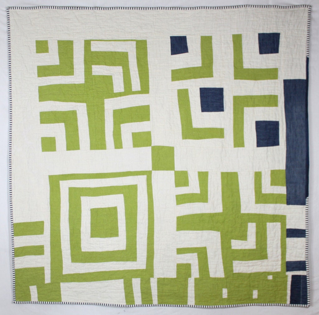 Improvisational Split Log Cabin Quilt Pattern - Modern Quilt Sewing ...