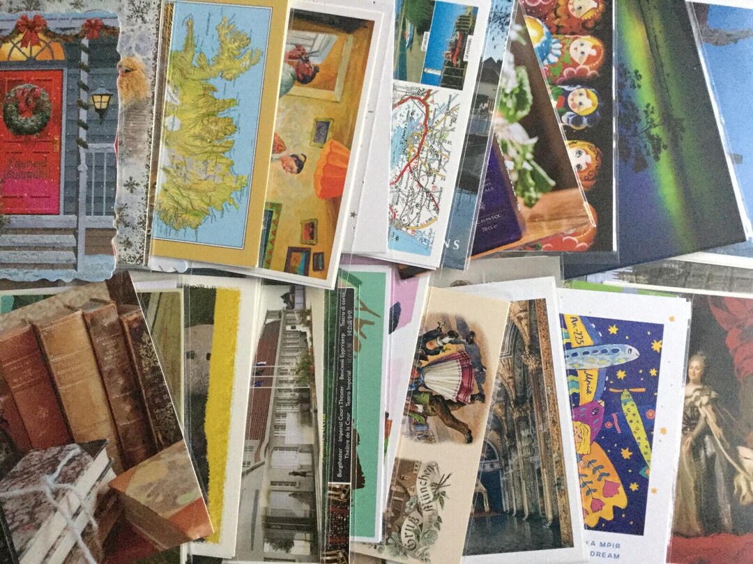 35 New Postcards - Postcrossing Postcards Mixed Pack - Wide Variety ...
