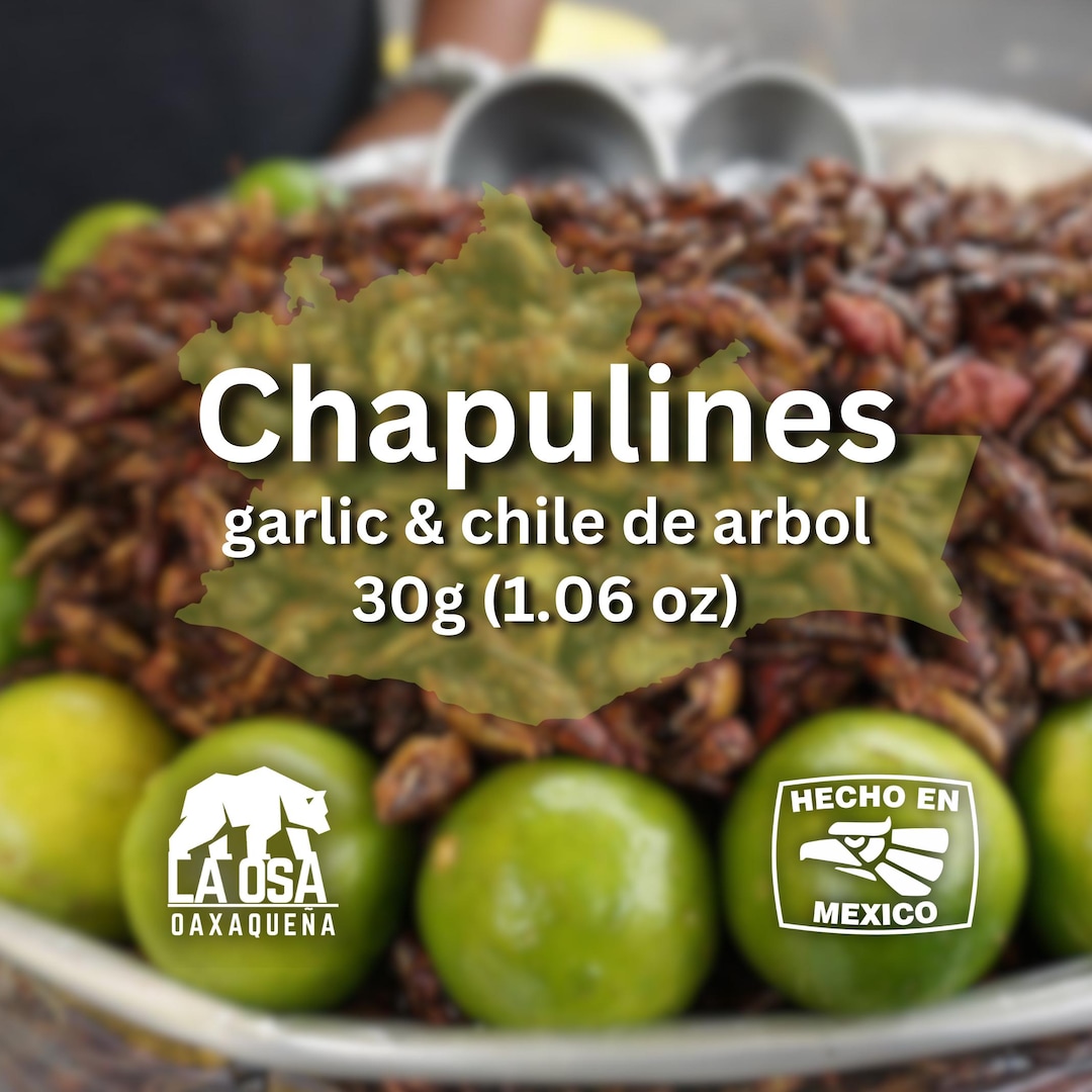30g Chapulines, Oaxacan Chapulines, Edible Insects, Dried Grasshoppers ...