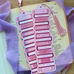 Book Tracker Book Stack Bookmark Reading Log Book Club Gift Reading ...