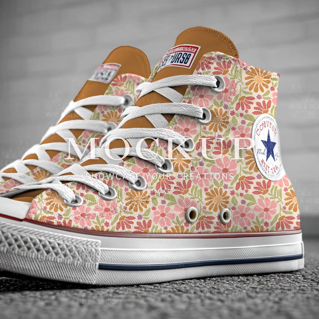 Procreate Canvas Shoe Mockup | High-top Sneaker Mockup for Procreate ...