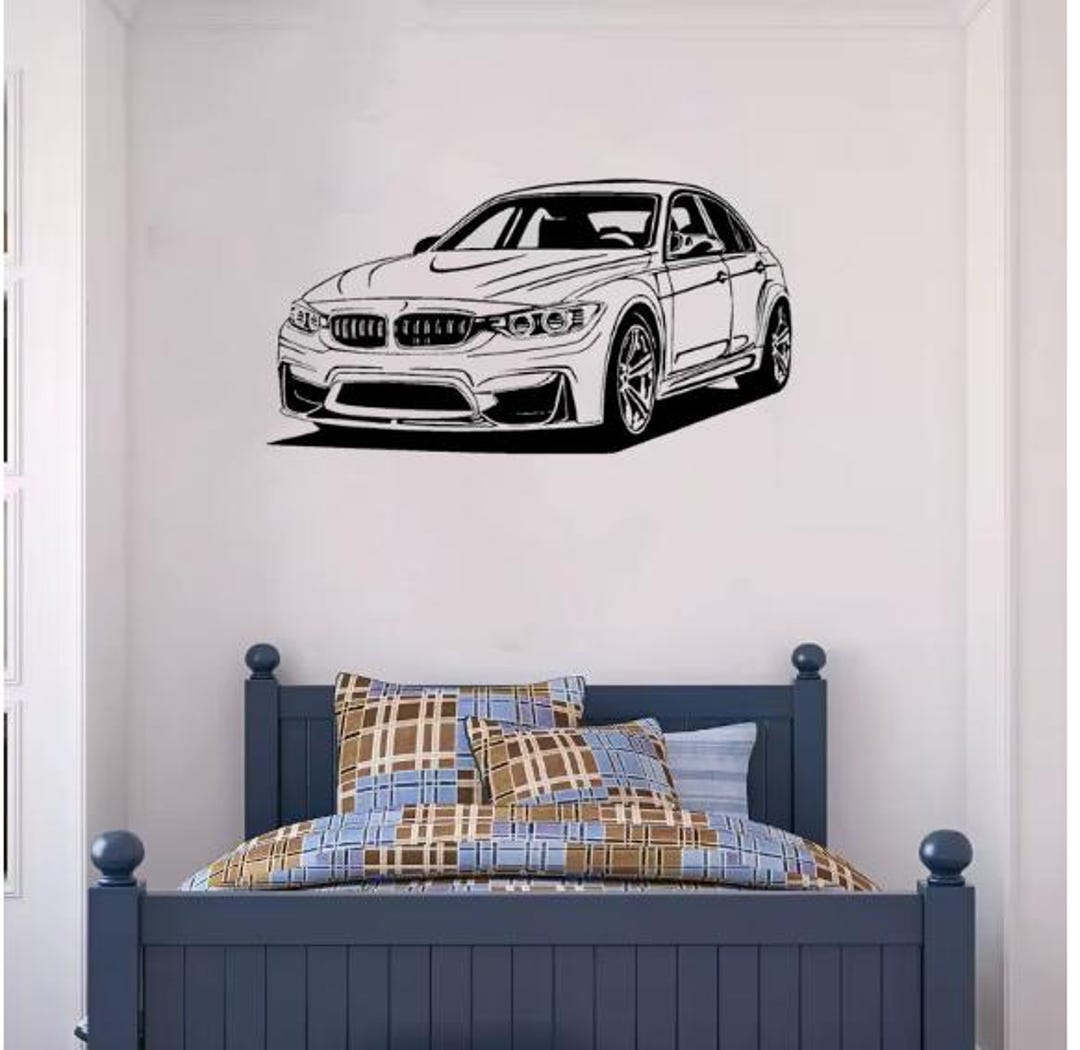 BMW M4 Wall Decal – Ultimate Performance for Your Space - Etsy