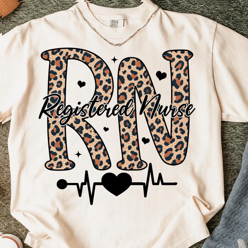 Leopard RN Nurse Png, Registered Nurse Png, Rn Nurse Shirt Designs Png ...