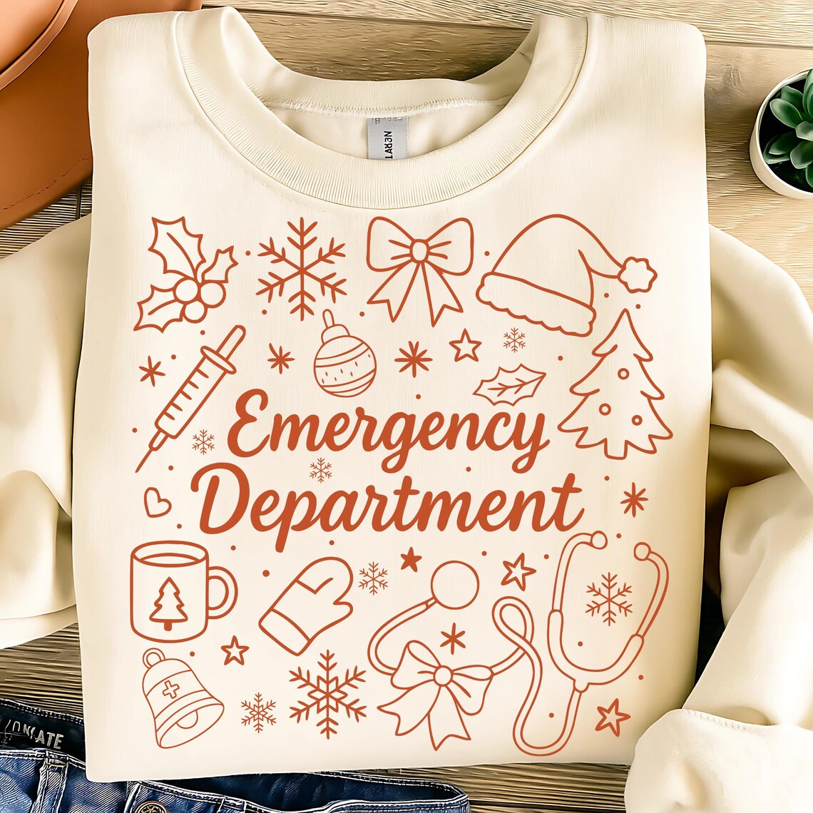 Emergency Department Christmas PNG, Er Christmas Png, Emergency Nurse ...