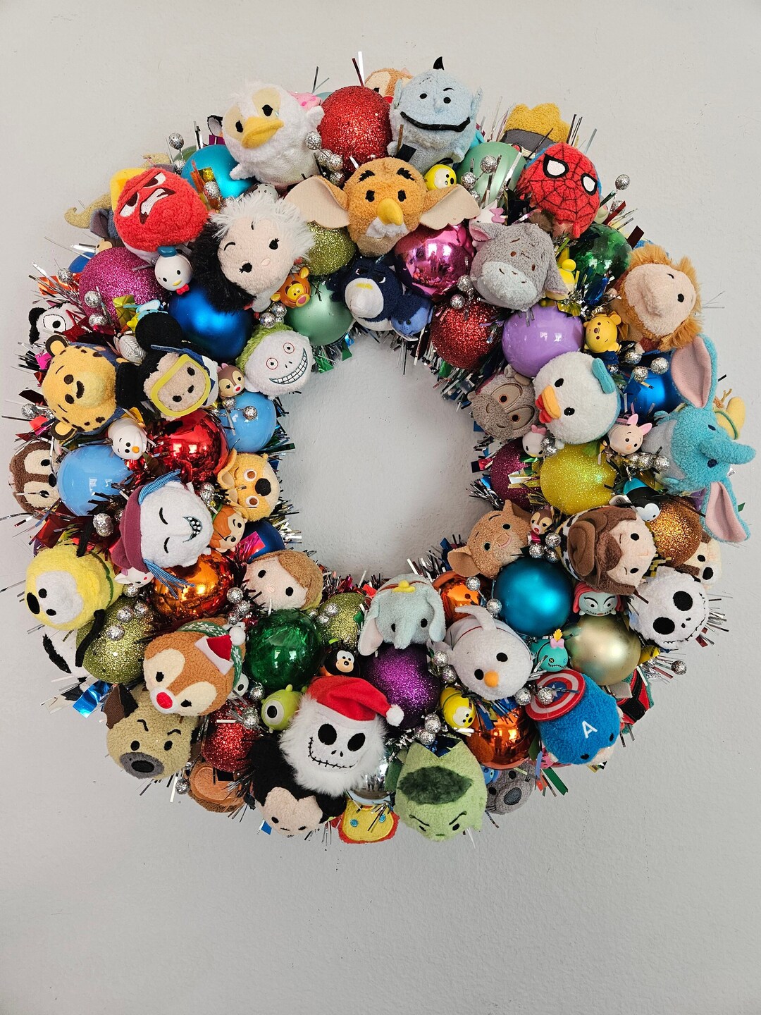 Disney Wreath, Disney Decor, Tsum Tsum,wreaths for Front Door, Party ...