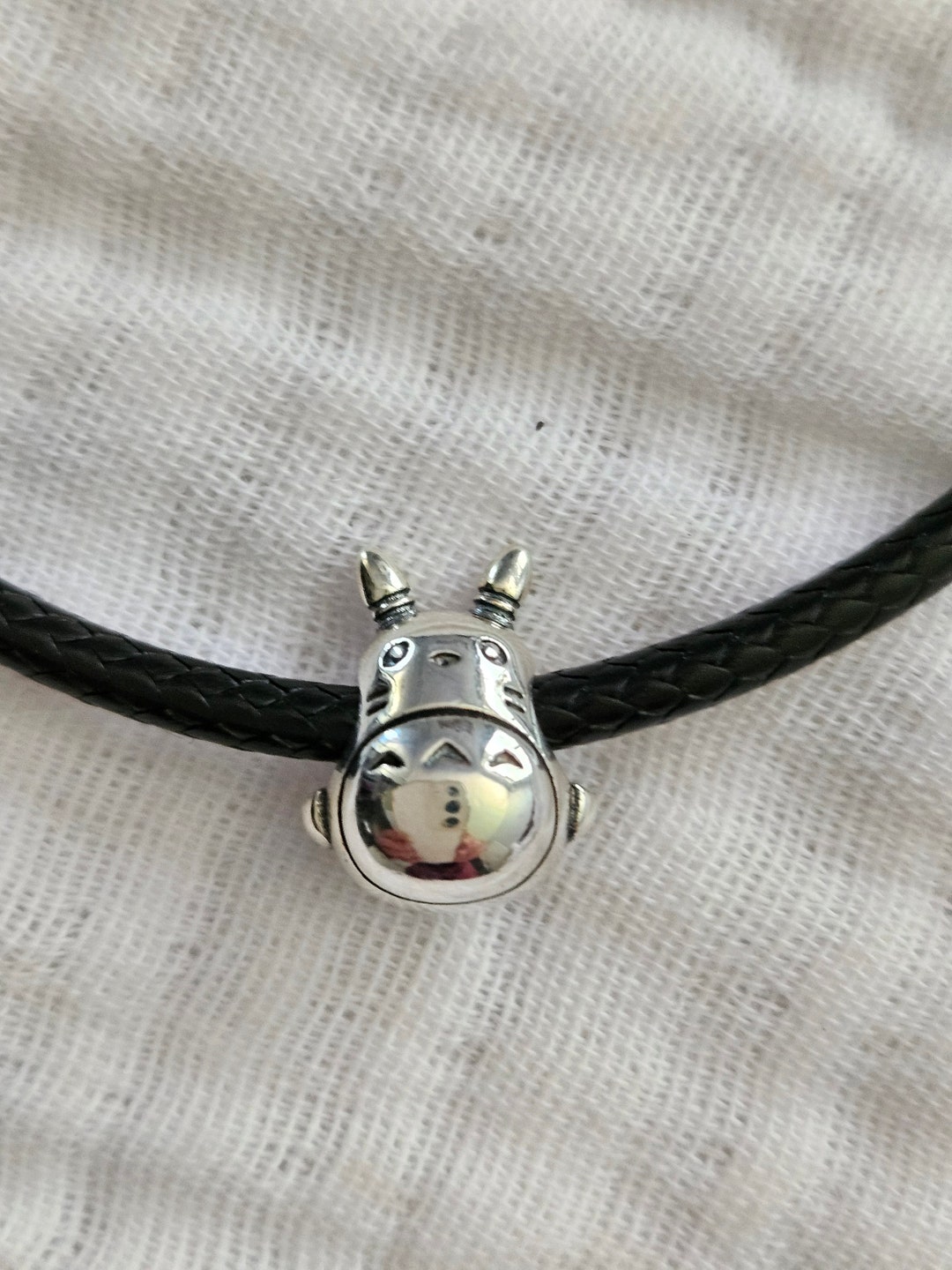 Totoro Necklace, Sterling Silver Jewelry, Sterling Silver Totoro,choker ...