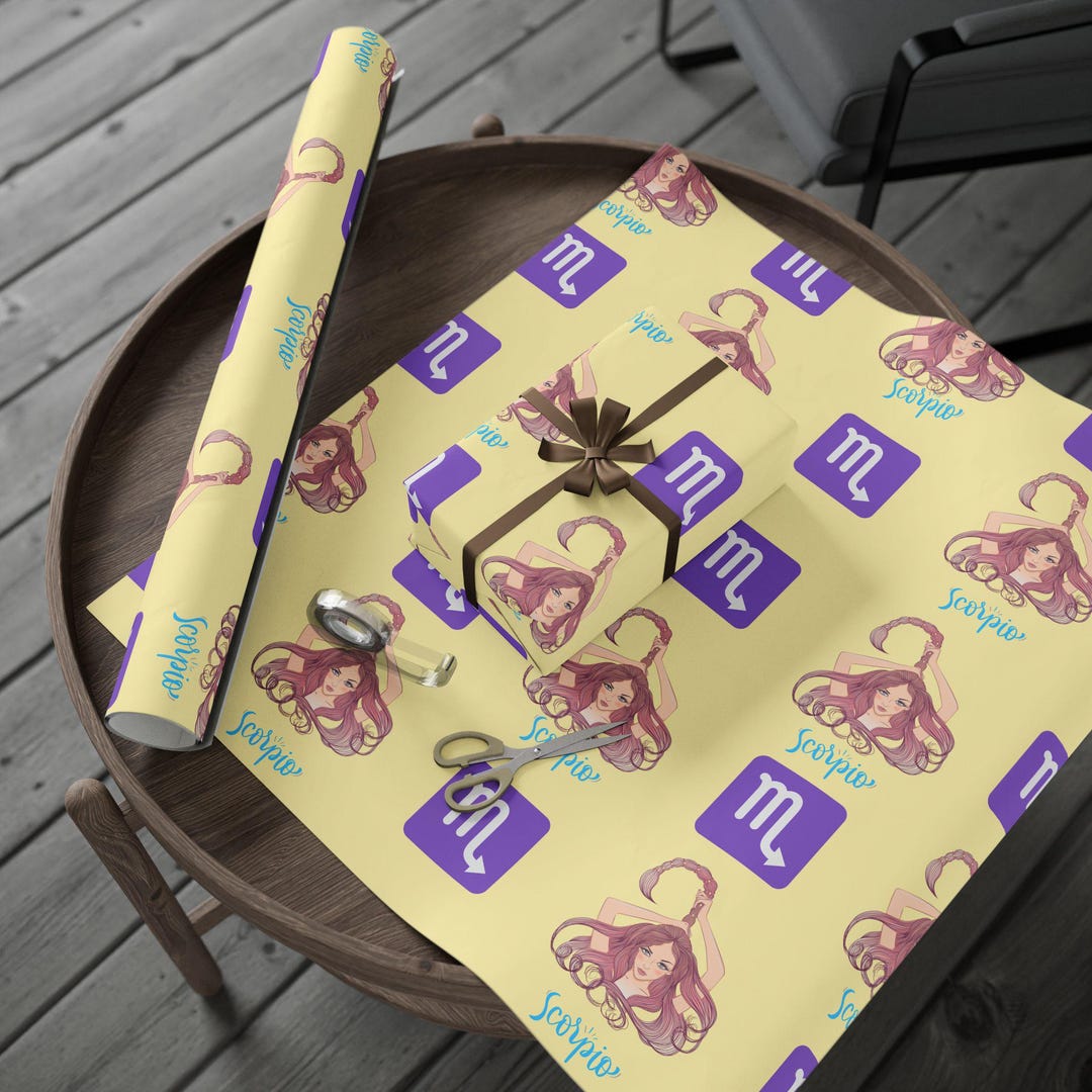Scorpio Zodiac Sign Wrapping Papers - Etsy