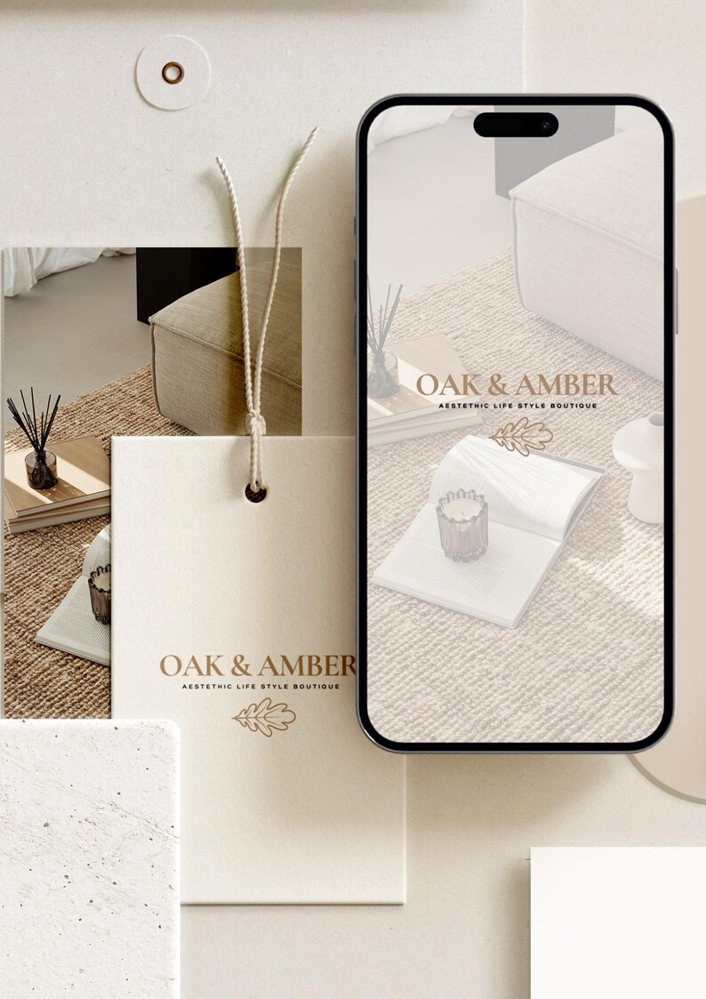 Customizable Canva Brand Kit Including Logos, Brand Board, Color & Font ...