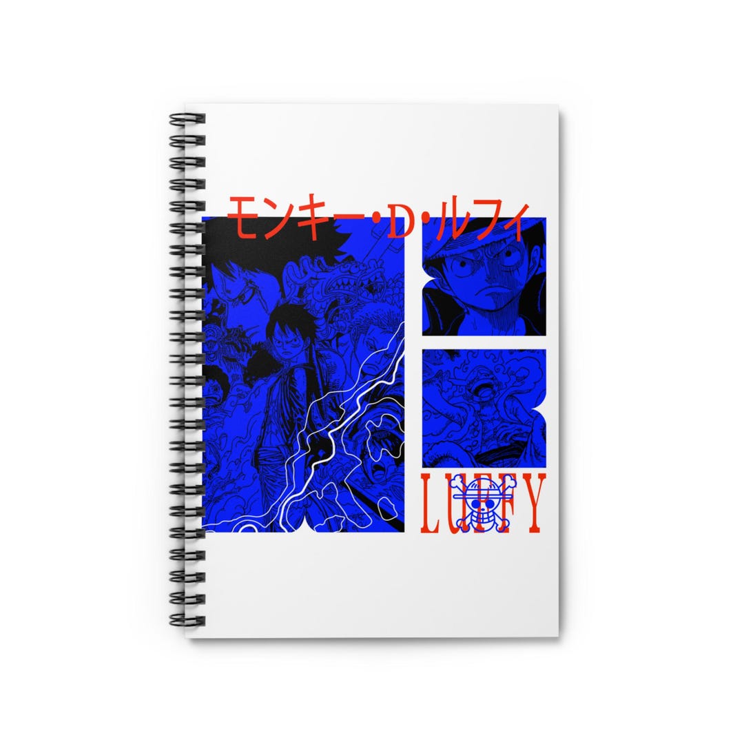 Monkey D. Luffy Spiral Notebook - Perfect for Fans, Journal, School ...