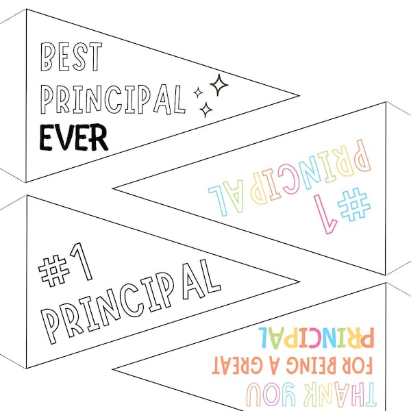 Happy Principals Day Banner - Etsy