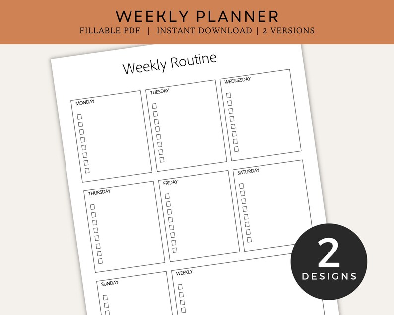 Editable Weekly Chores, Printable Weekly Checklist, House Chores Weekly ...