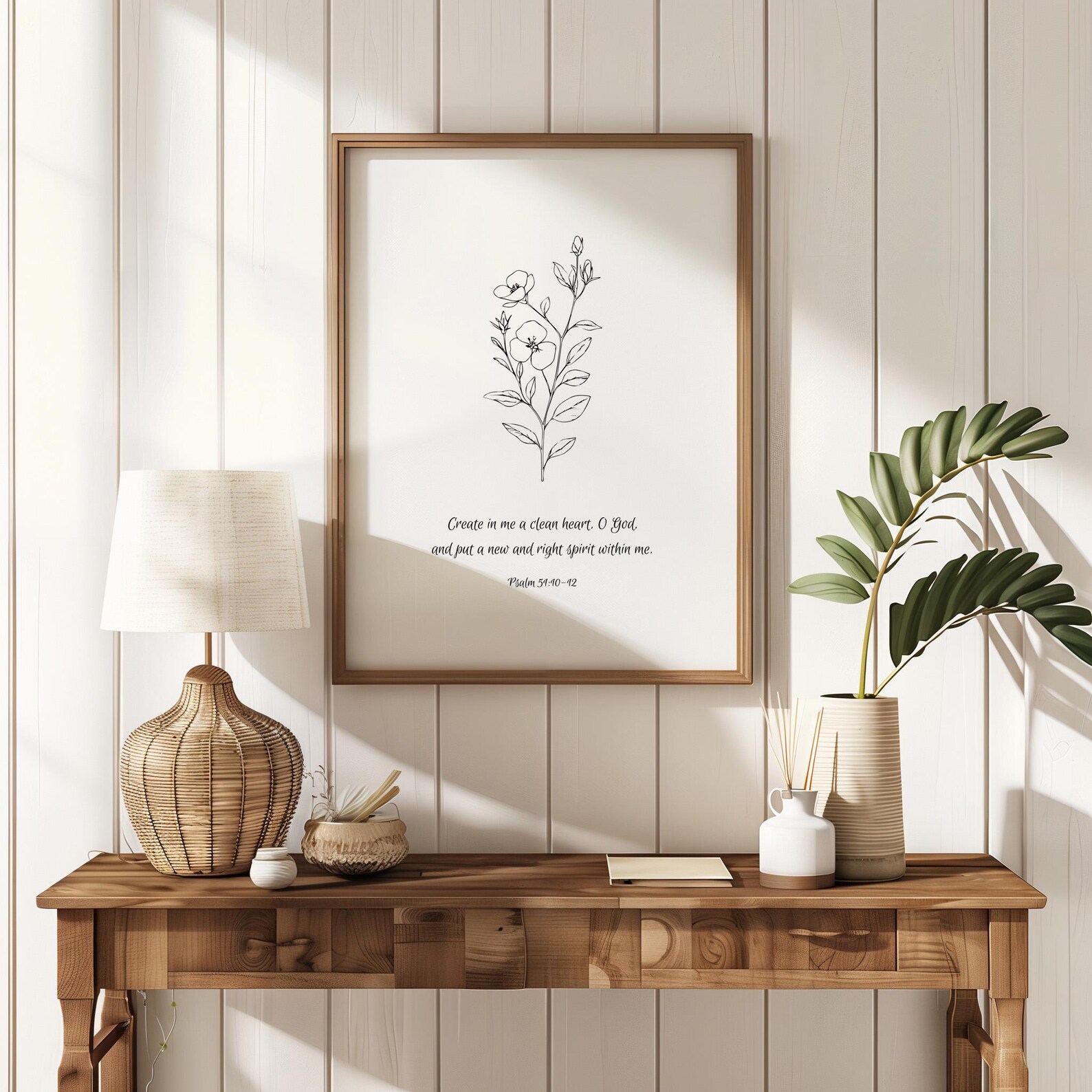 Lent Bible Verse, Easter Scripture, Minimal Christian Decor, Psalm ...
