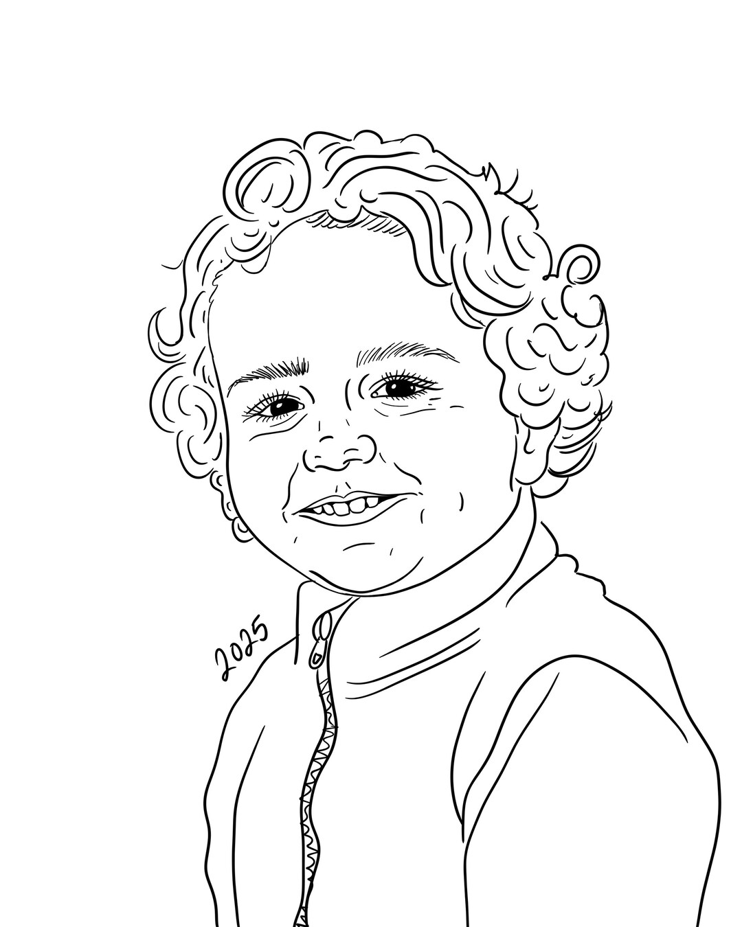 Self Portrait Line Art Print - Etsy