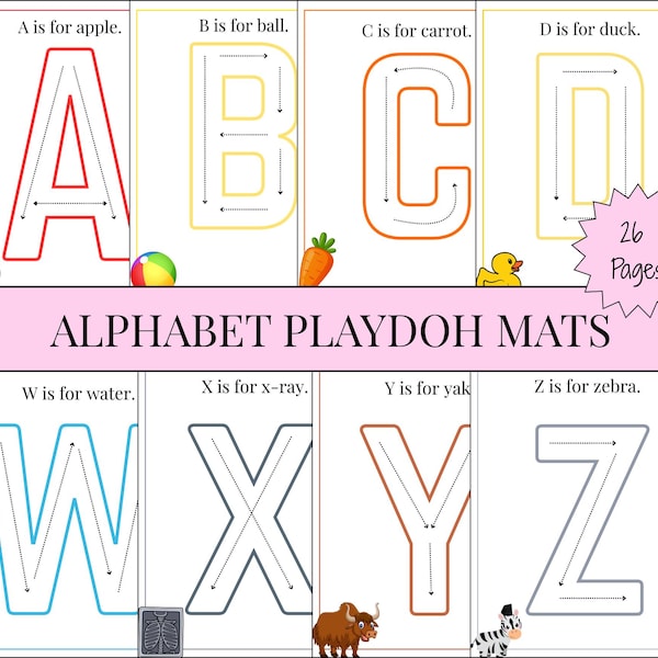 Playdough Mats - Etsy