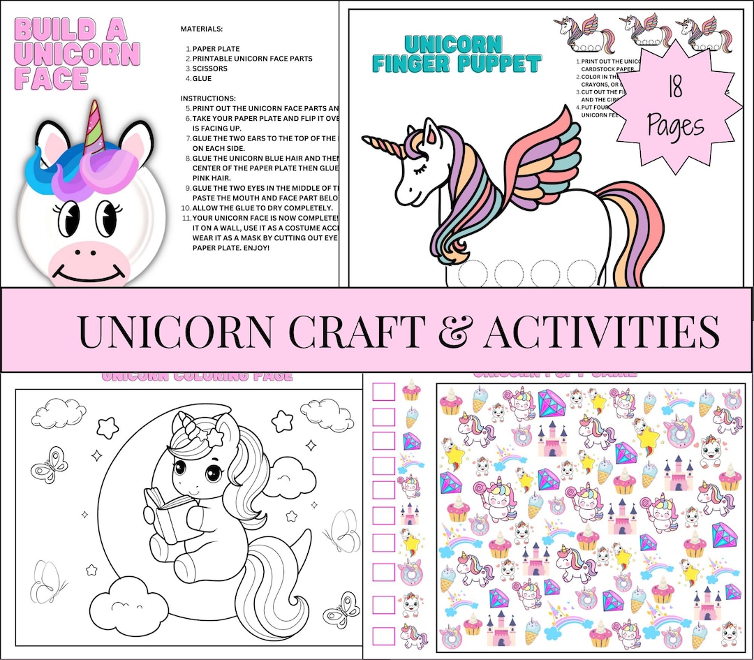 Printable Unicorn Activities for Kids | Unicorn Coloring Pages ...