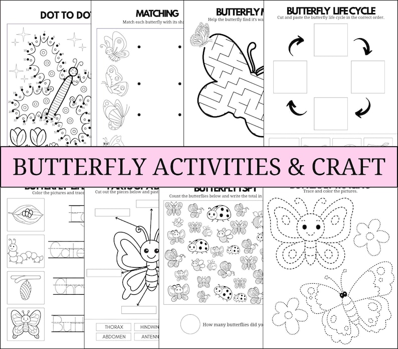 Butterfly Activities & Craft Printable | Life Cycle of a Butterfly ...