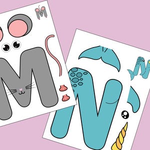 Printable Animal Alphabet Crafts | A-Z Letter Animals | Fun Kids ...