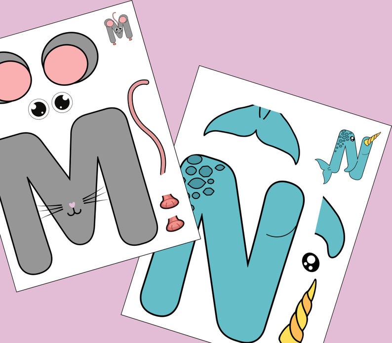 Printable Animal Alphabet Crafts | A-Z Letter Animals | Fun Kids ...