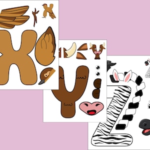 Printable Animal Alphabet Crafts | A-Z Letter Animals | Fun Kids ...