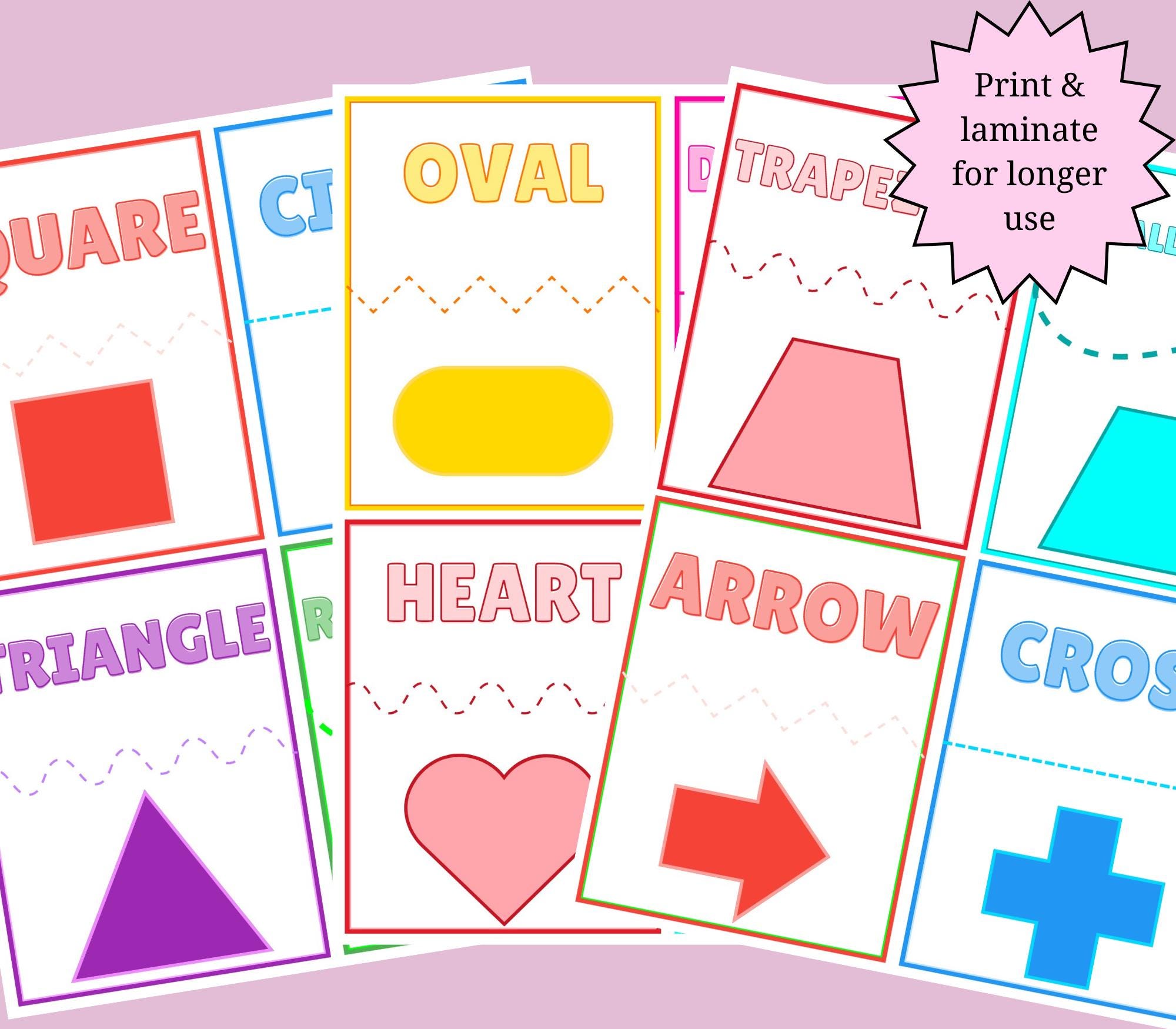 Printable Alphabet, Number & Shape Matching Cards for Preschool | ABC ...