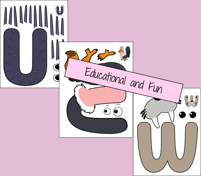 Printable Animal Alphabet Crafts | A-Z Letter Animals | Fun Kids ...