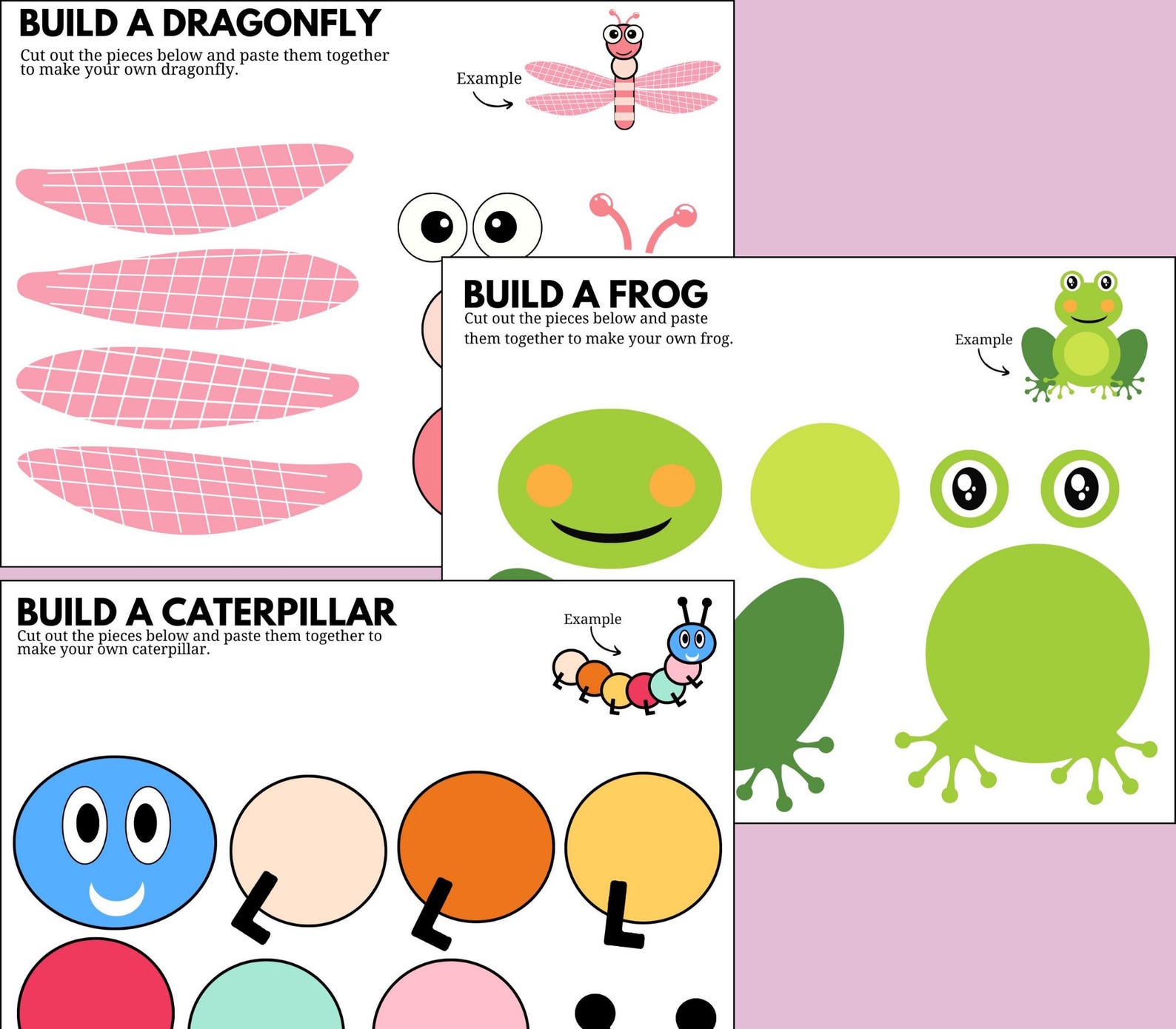 Spring Craft Bundle for Kids Printable | Spring Cut & Paste Activity ...