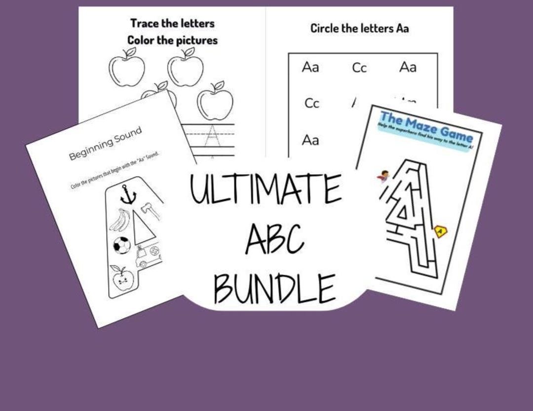 Huge Alphabet Practice Bundle | Printable ABC Worksheets for Kids ...