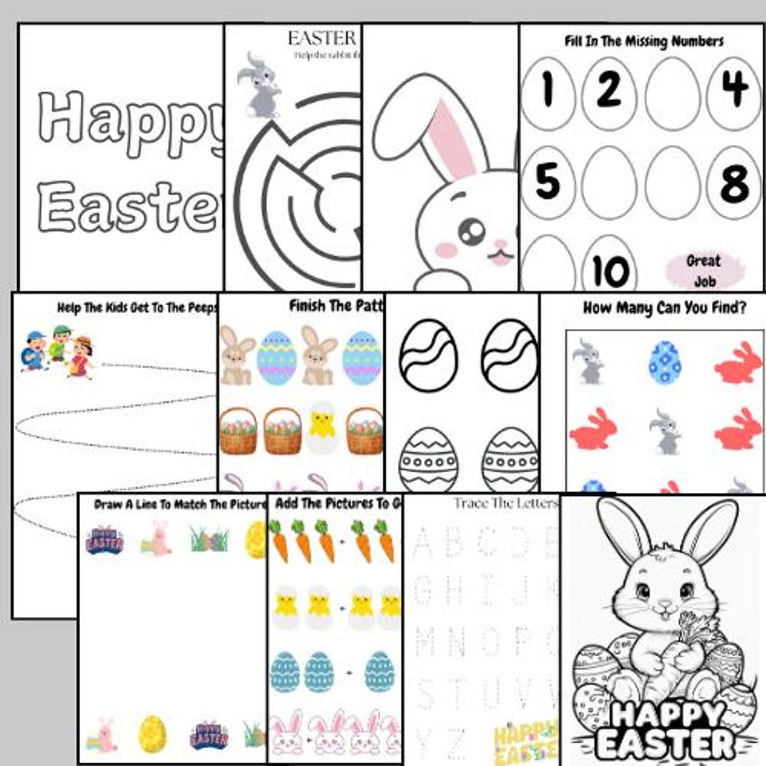 Easter Kids Activities and Coloring Pages | Printable Easter Activity ...