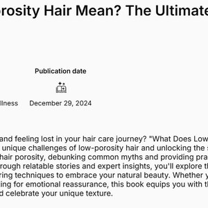 What Does Low Porosity Hair Mean the Ultimate Guide to Loving Your ...