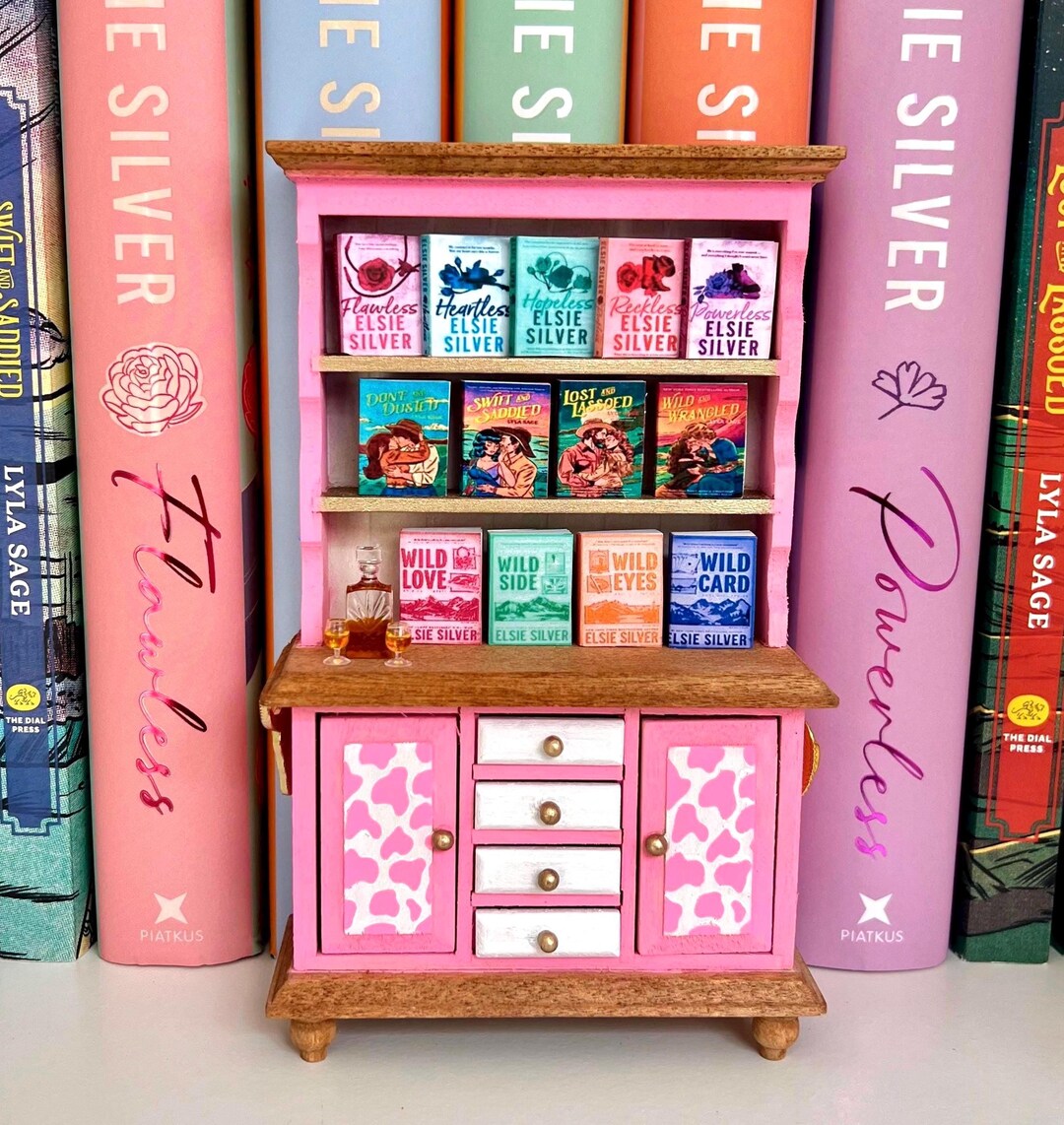 Cowboy Romance Inspired Bookshelf With Mini Books - Etsy