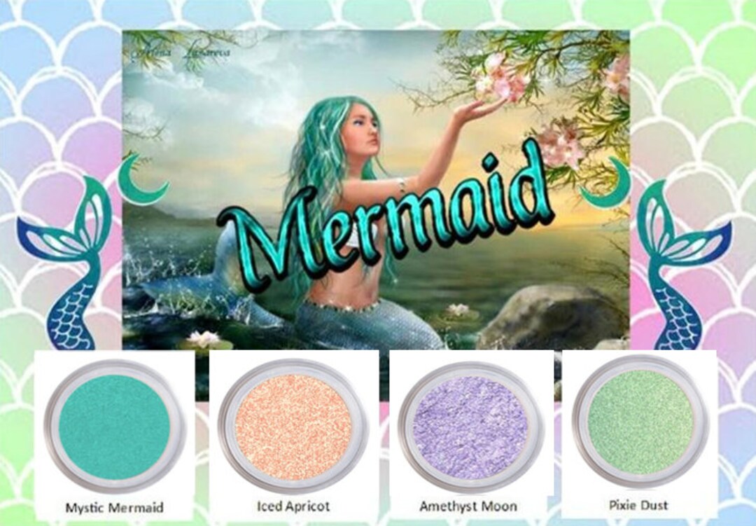 Mermaid Makeup Looks for Ariel Halloween Costume Sparkly Eye Shadow SFX ...