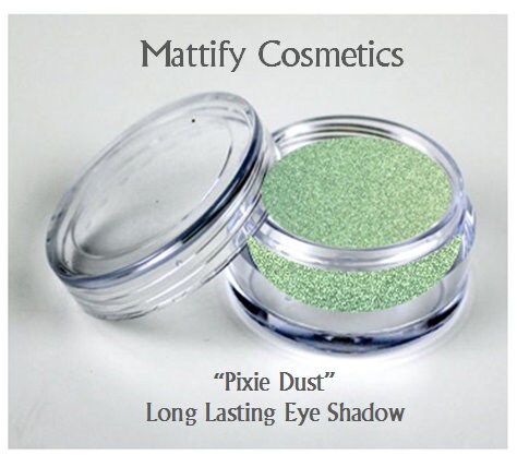 Holographic Eye Shadow Iridescent Sparkly Mint Green Eye Makeup Long ...