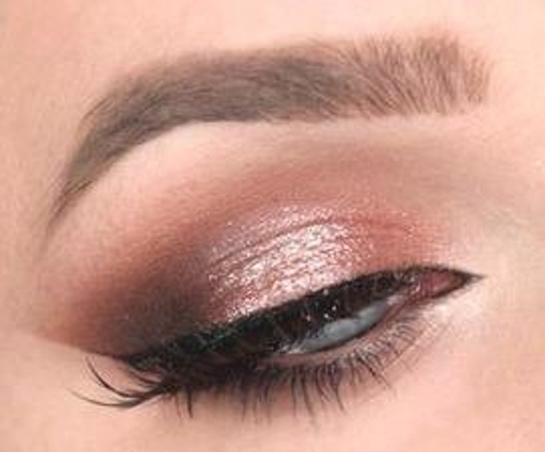 Rose Gold Eye Shadow Sparkly Pink Eyeshadow Summer Festival - Etsy