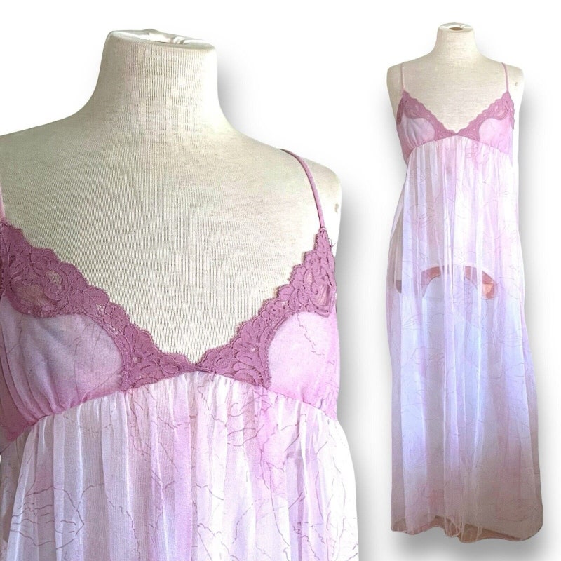 Sheer Nightgown Negligee - Etsy