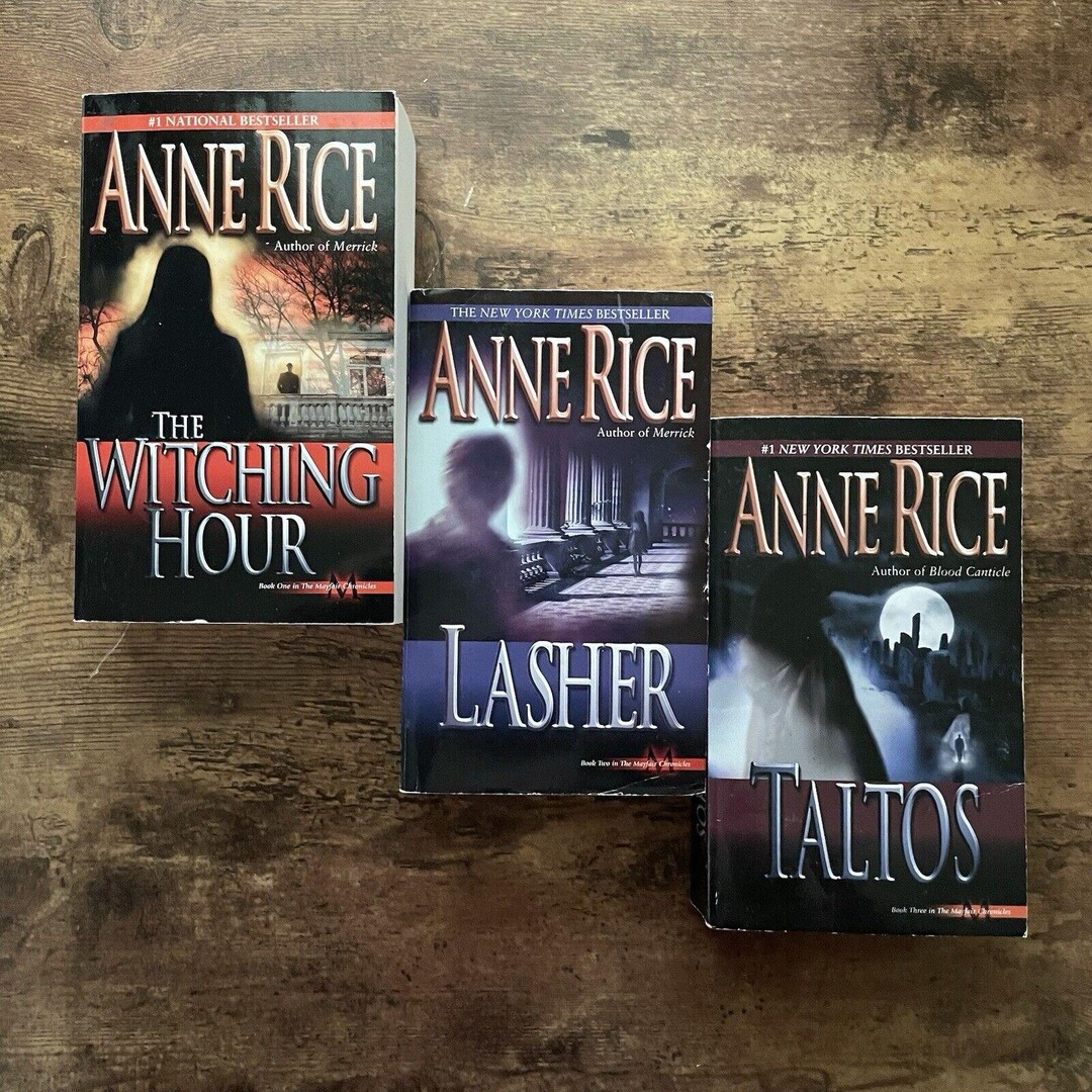 Anne Rice / the Mayfair Chronicles / the Witching Hour, Lasher & Talto Vintage Paperback Book ...