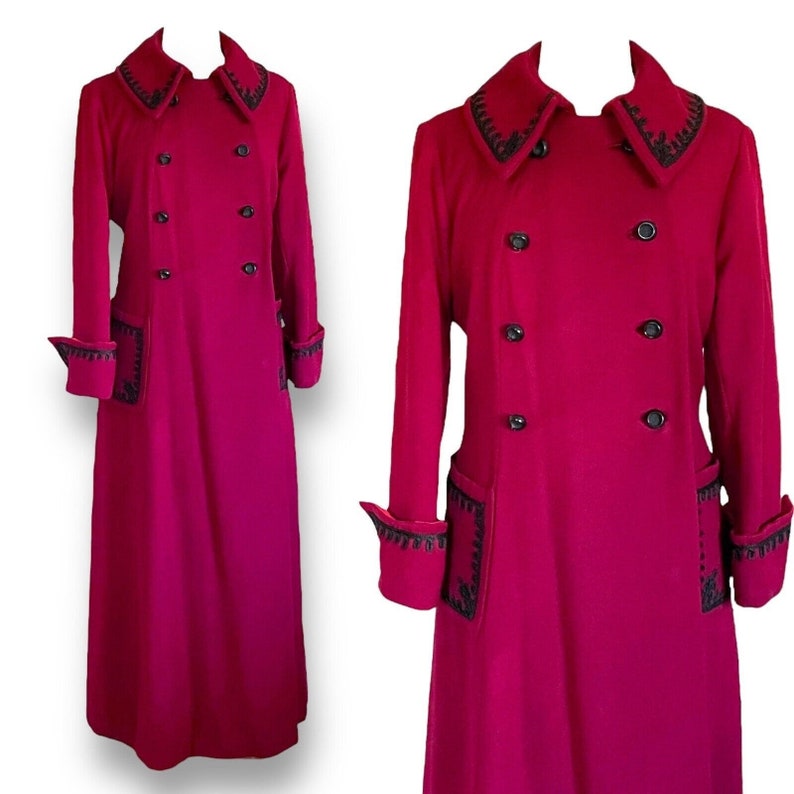 Vintage 1960's Women's Jill Jr. Maxi Coat / Size Medium Large ...