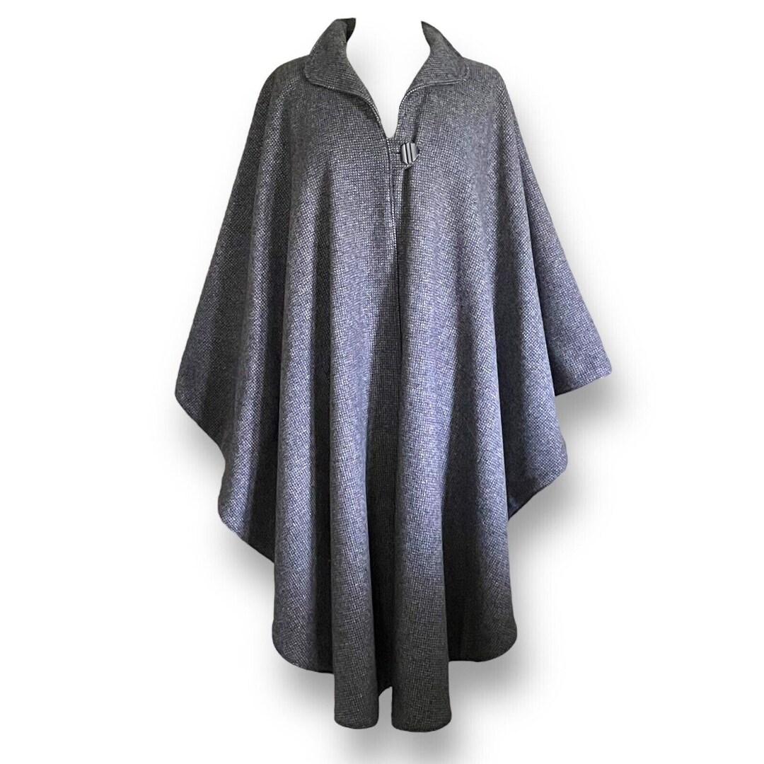 Vintage 1970's Pendleton Women's Cape / Gray Wool - Etsy