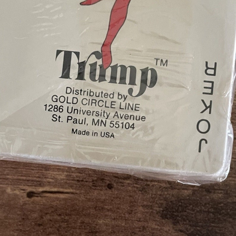 Trump Gold Circle Line Playing Cards / Vintage Deadstock Sealed 1970's ...
