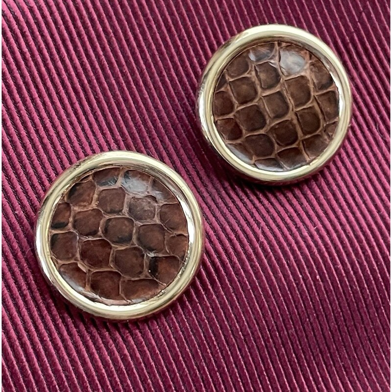 Snakeskin Earrings - Etsy