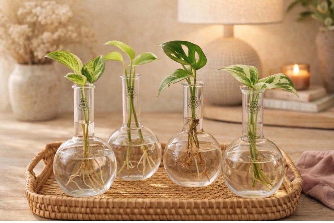 Vintage Pyrex Lab Flasks / 250 ML / Set of 4 Apothecary Flat Bottom ...