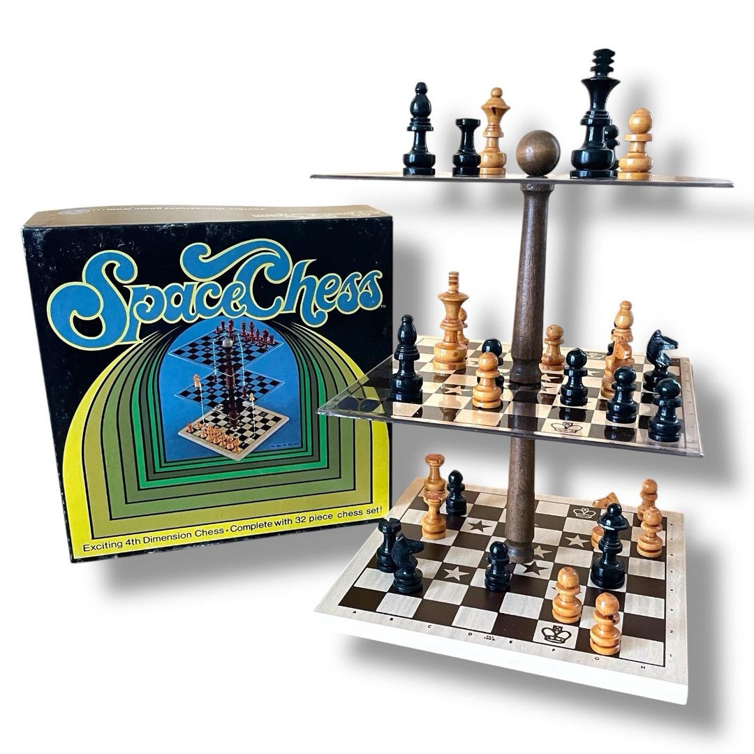 Vintage 1970’s Space Chess / 3D Dimensional Chess Set / Pacific Game ...