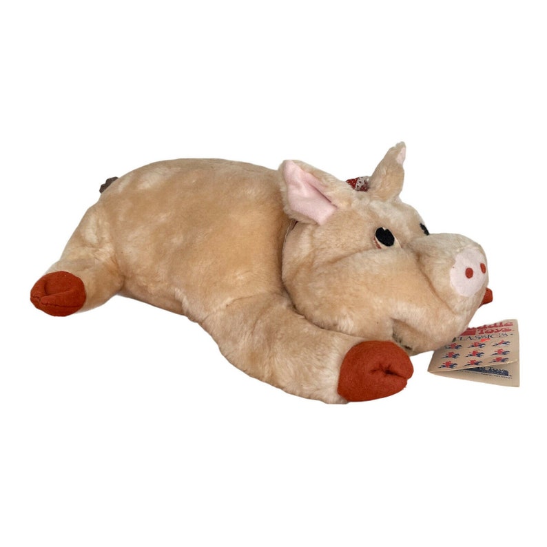 Cuddle Toy Classic by Douglas Lying Pig Vintage 1985 18 - Etsy