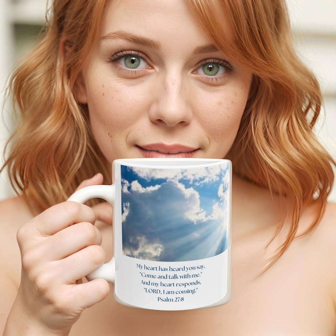 Psalm Mug, Morning Prayer, LORD I Am Coming, Christian Coffee Mug ...