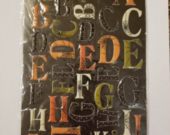 Puffy Alphabet Stickers - Etsy