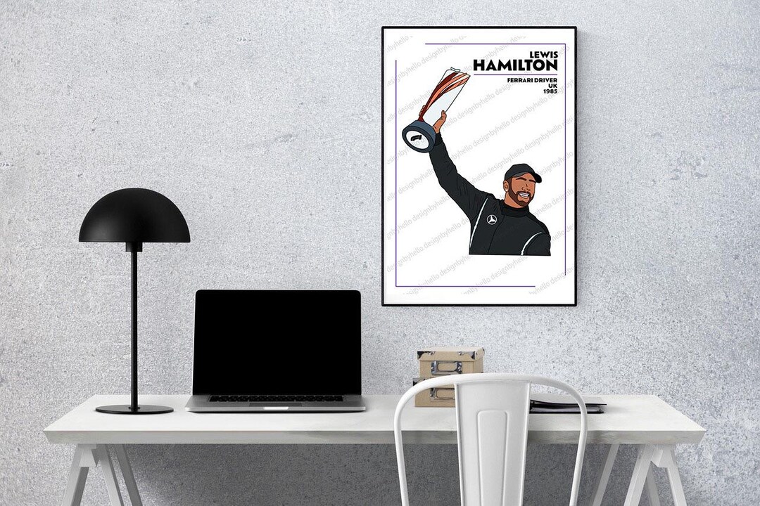 Digital Drawing - Lewis Hamilton - Etsy