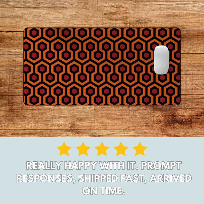 Overlook Hotel Pattern Desk Mat - Horror Movie Inspired Work Pad, Large ...