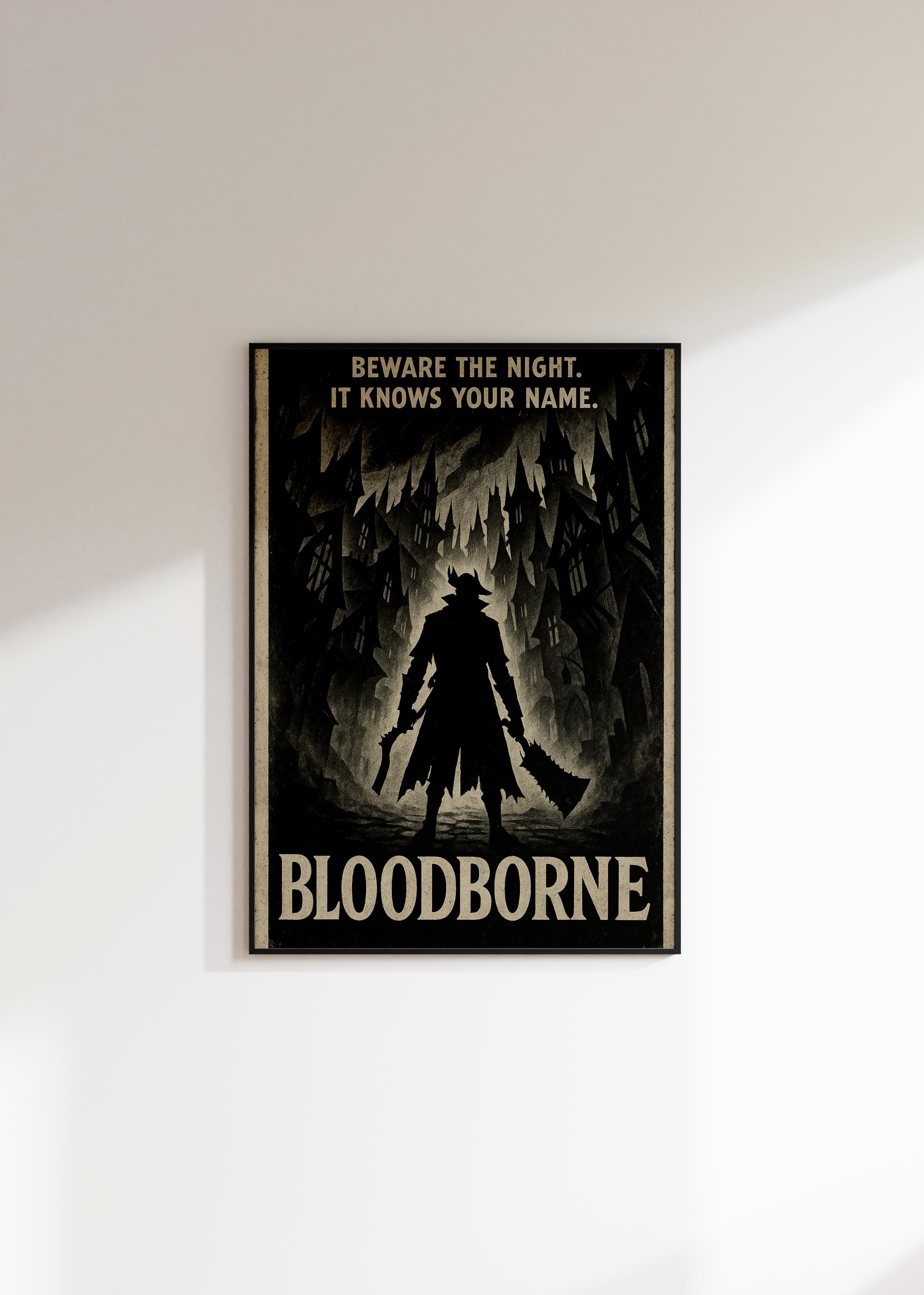 Bloodborne Gothic Horror Poster: German Expressionist Dark Souls Art - Etsy